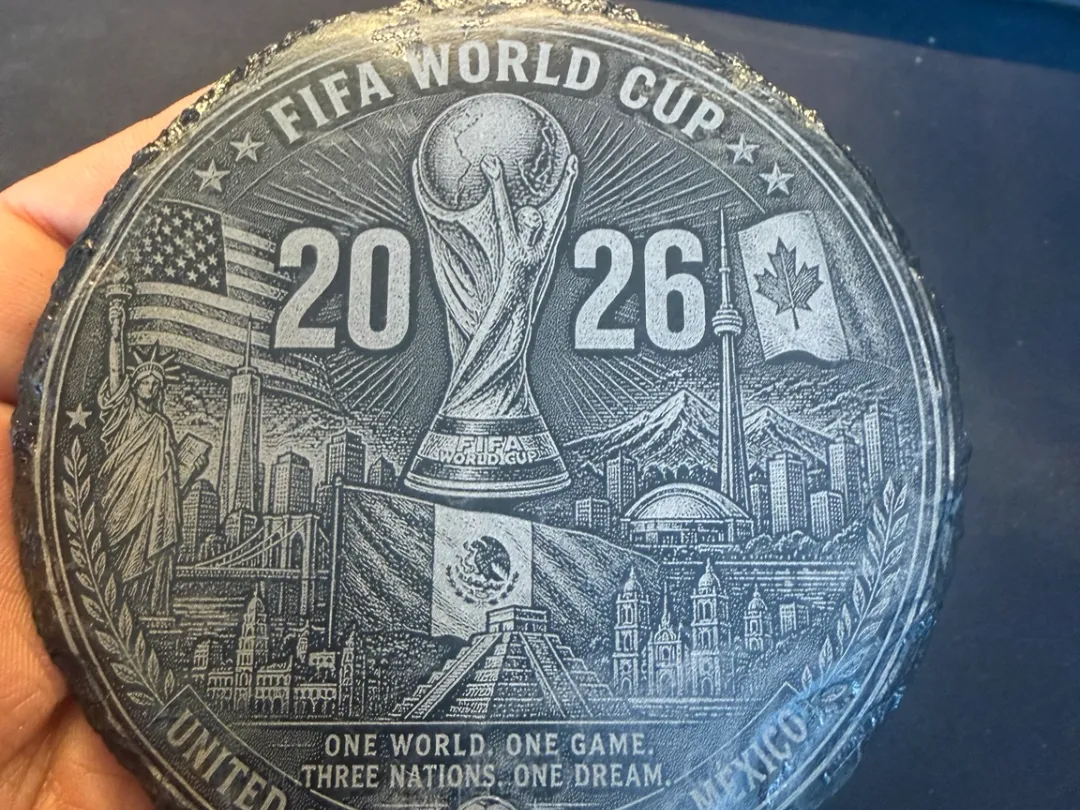 World Cup 2026 Themed Slate Engraving - Free 3D Print Model - MakerWorld