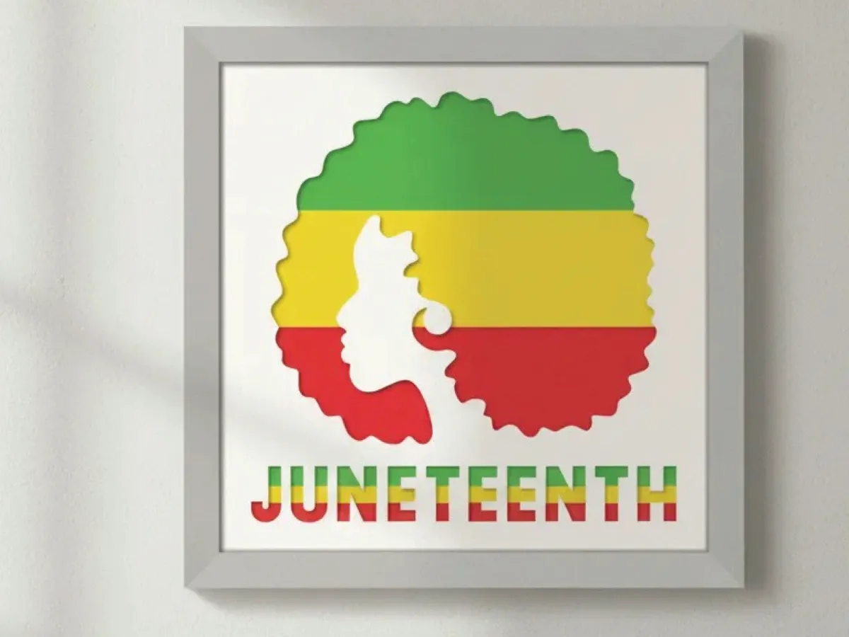 Juneteenth Girl 3D Shadow Box - Free 3D Print Model - MakerWorld