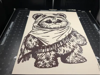 Drawing Ewok - Free 3D Print Model - MakerWorld