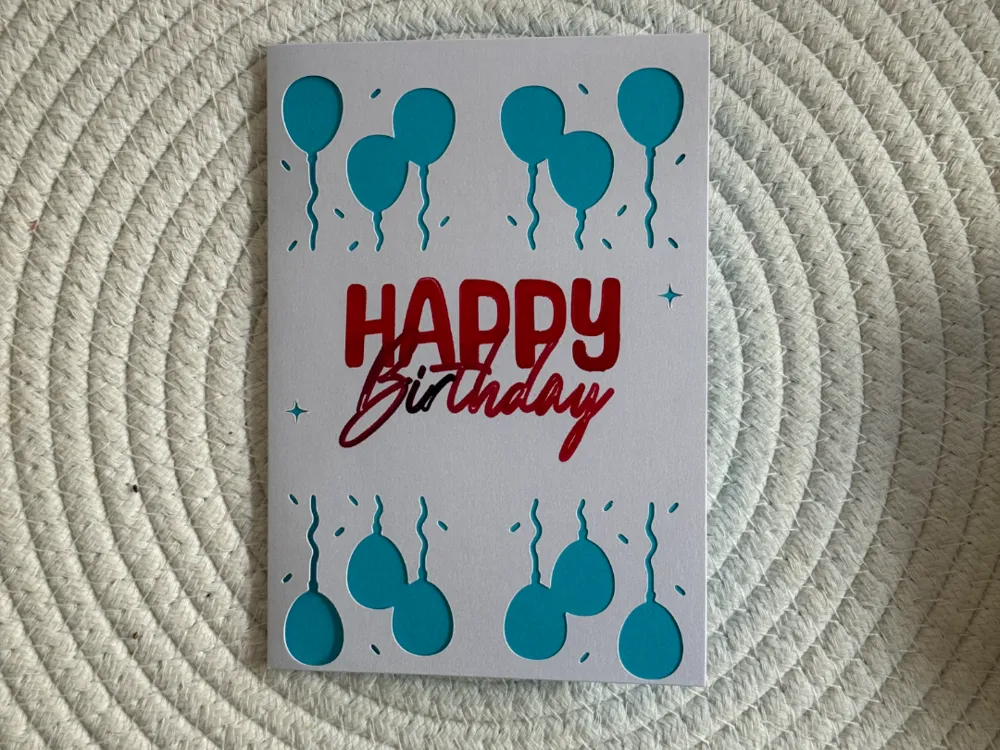 Happy Birthday Karte - Free 3D Print Model - MakerWorld