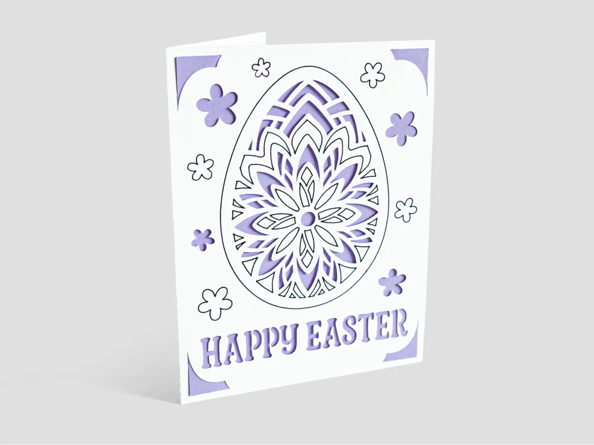 Easter Card - Free 3D Print Model - MakerWorld