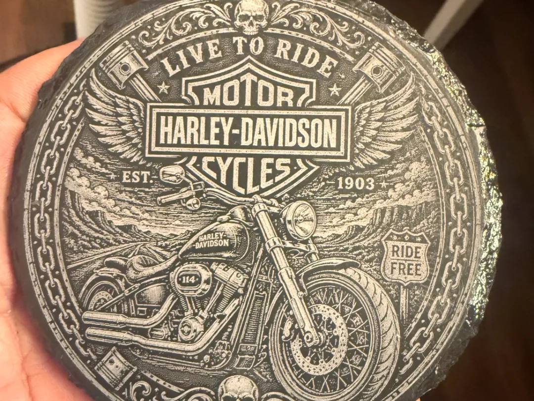 Incisione sottobicchiere a tema Harley Davidson - Modello di stampa 3D ...
