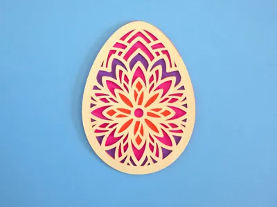 Easter Egg Mandala - Free 3D Print Model - MakerWorld