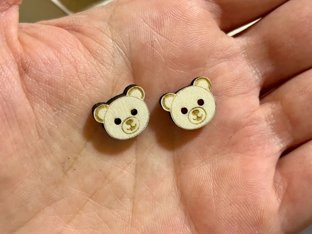 DIY Bear-shaped button - Free 3D Print Model - MakerWorld