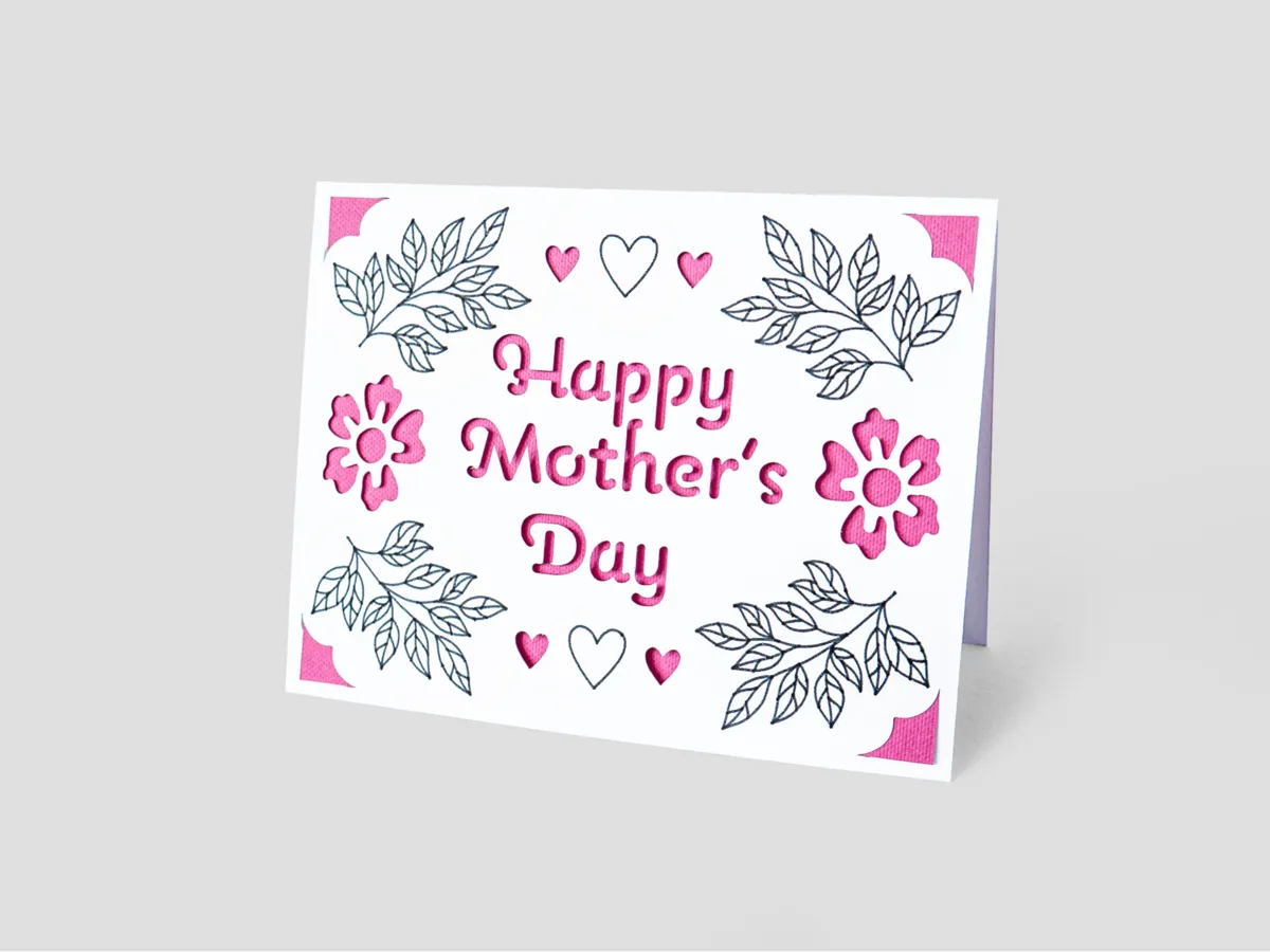 Mothers Day Card - Free 3D Print Model - MakerWorld