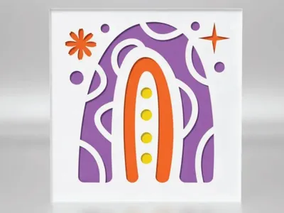 Boho Rainbow 3D Shadow Box - Free 3D Print Model - MakerWorld