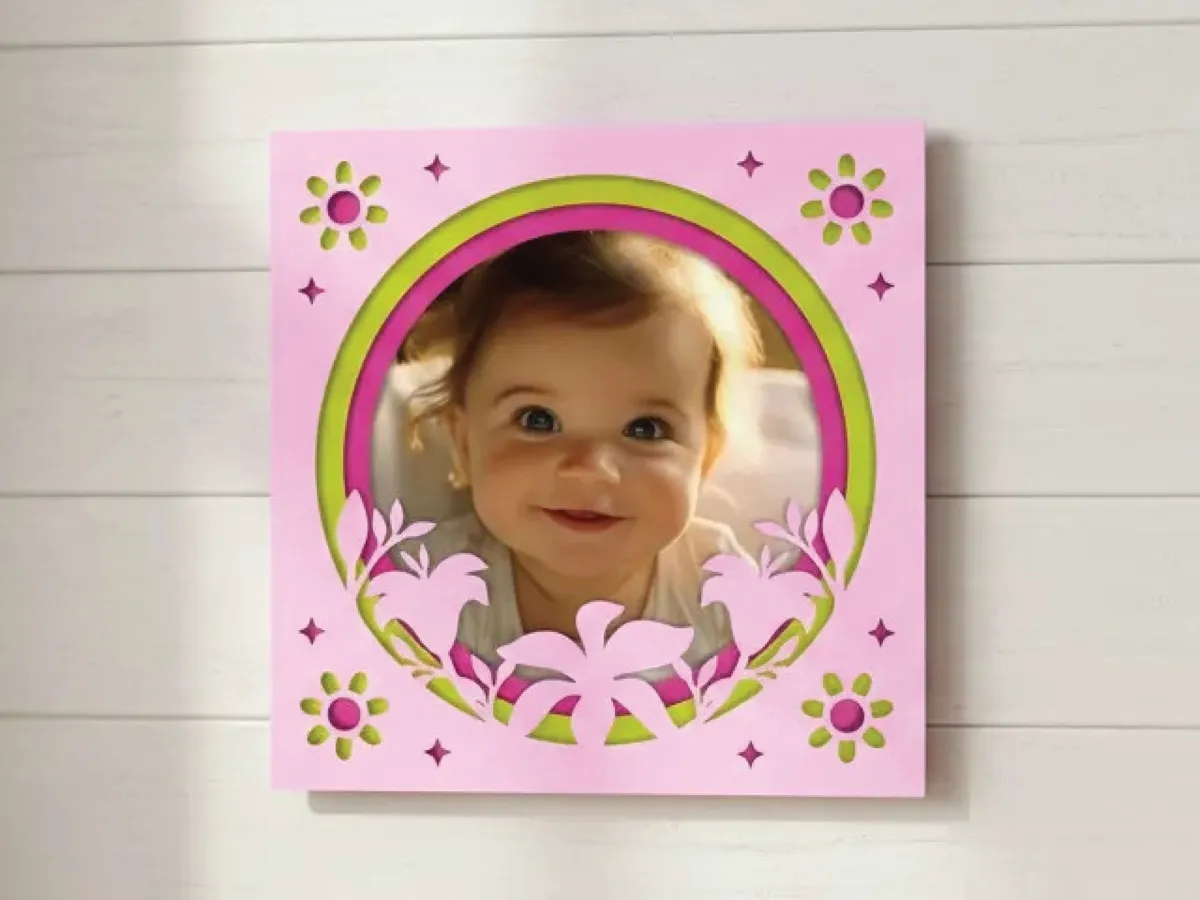 Lily Flower 3D Frame - Free 3D Print Model - MakerWorld