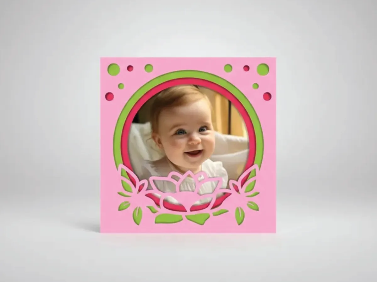 Lotus Flower 3D Frame - Free 3D Print Model - MakerWorld