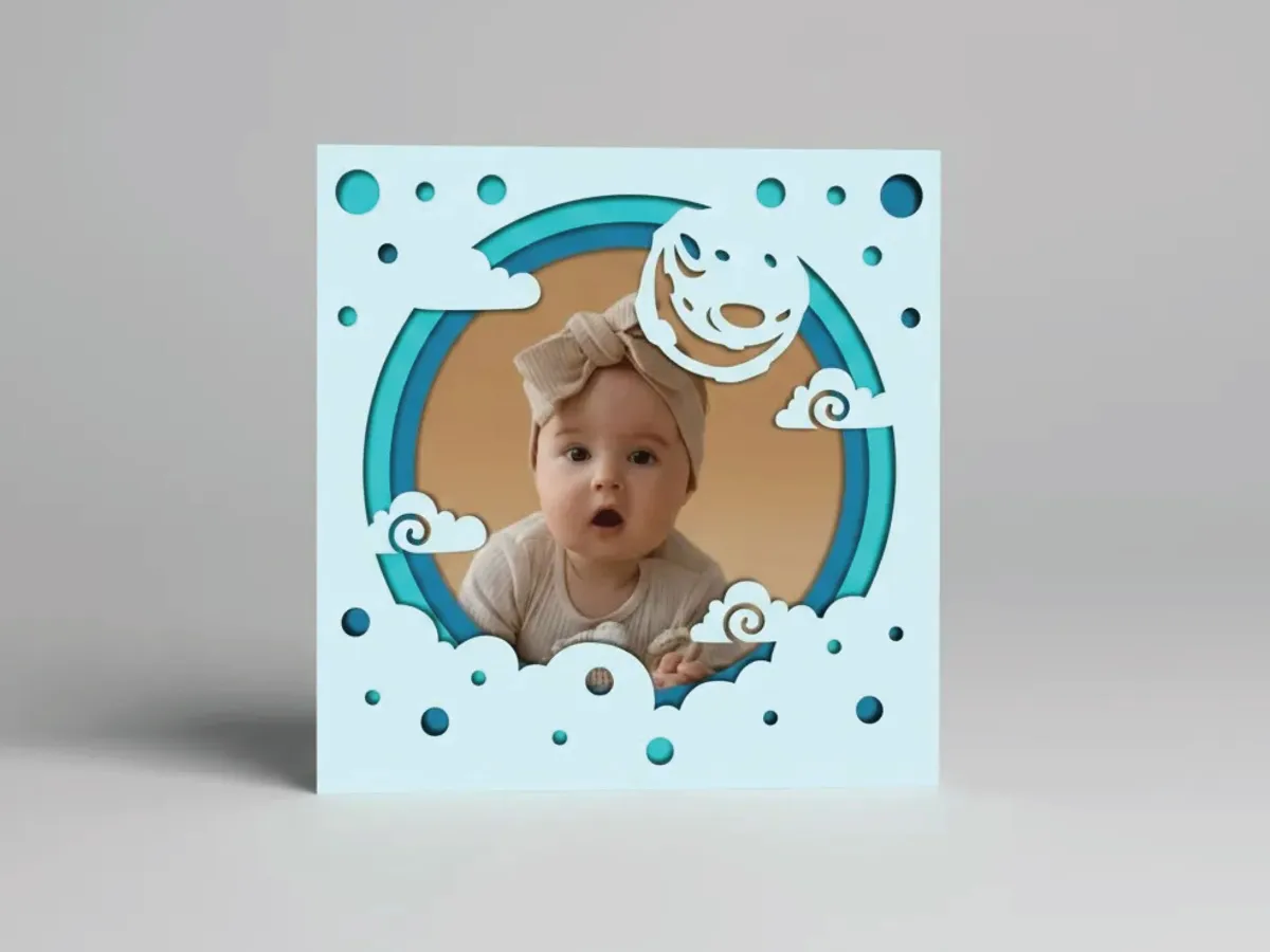 Outer Space Layered Frame - Free 3D Print Model - MakerWorld