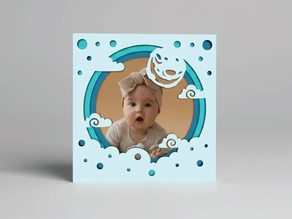 Outer Space Layered Frame - Free 3D Print Model - MakerWorld