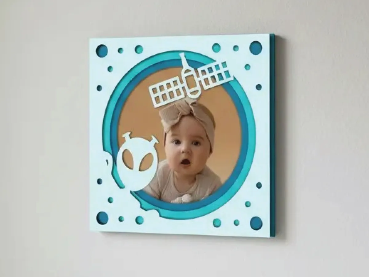 Outer Space Layered Frame - Free 3D Print Model - MakerWorld