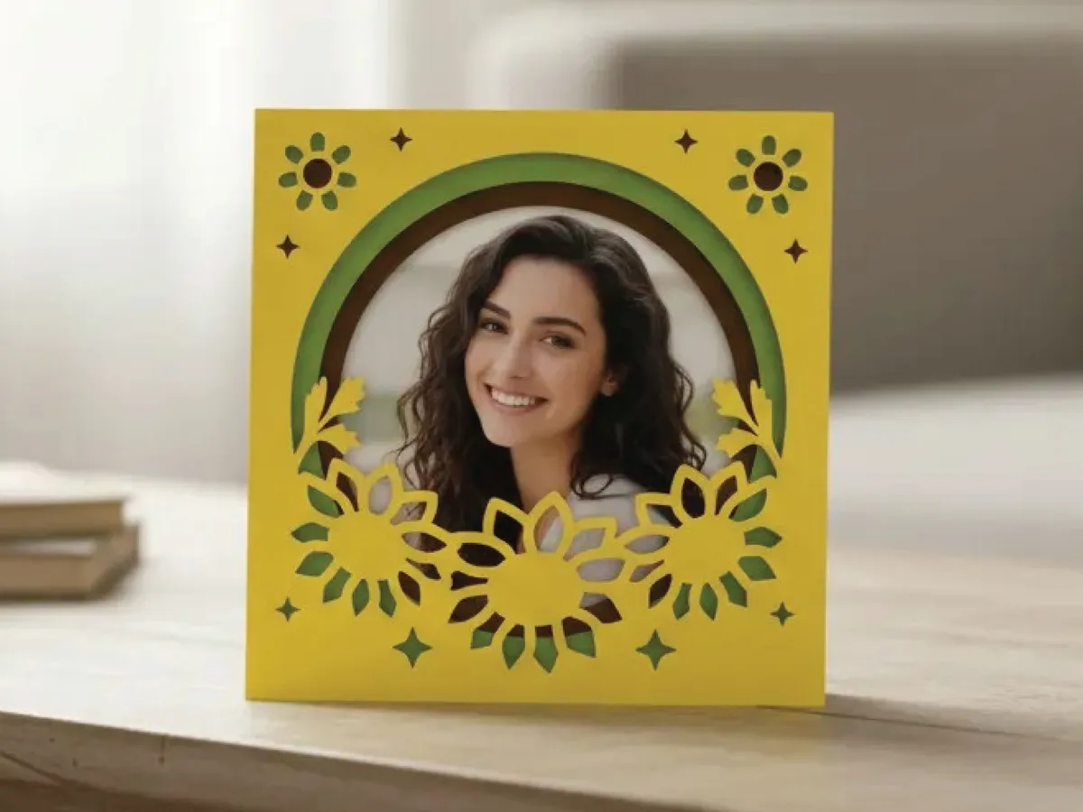 Sunflower 3D Frame - Free 3D Print Model - MakerWorld
