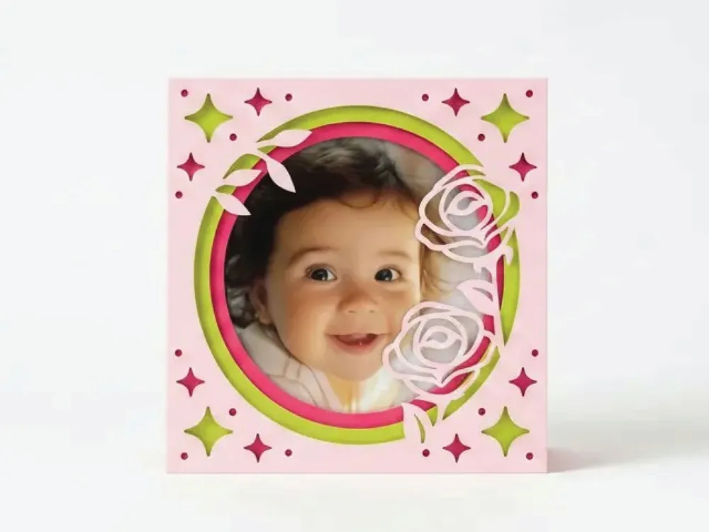 Rose Flower 3D Frame - Free 3D Print Model - MakerWorld