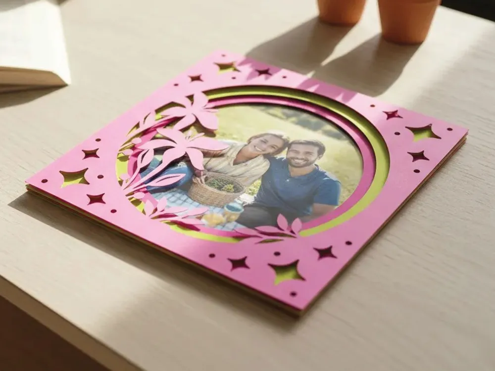Lily Flower 3D Frame - Free 3D Print Model - MakerWorld