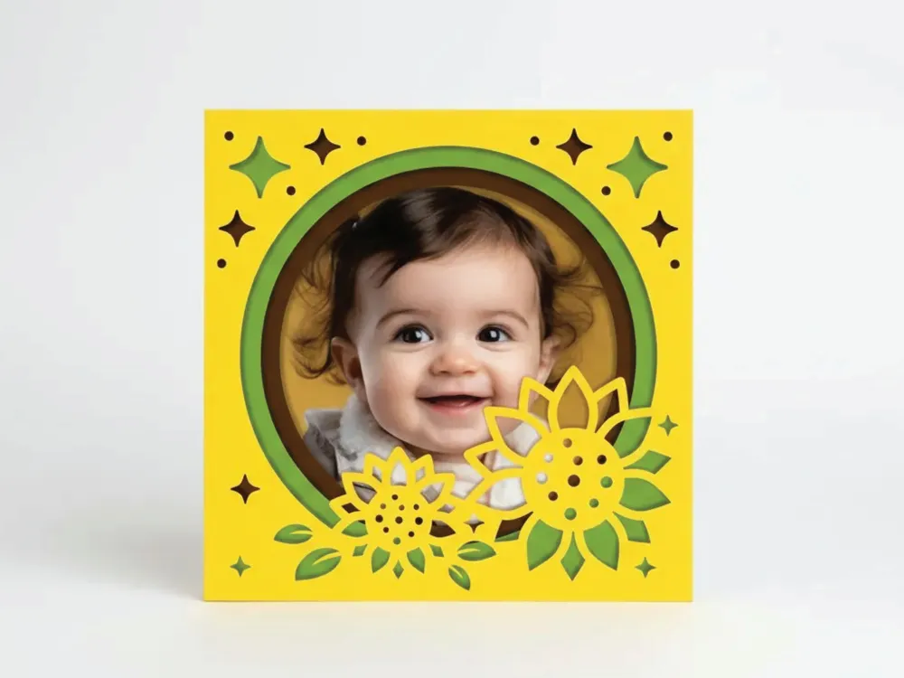 Sunflower 3D Frame - Free 3D Print Model - MakerWorld