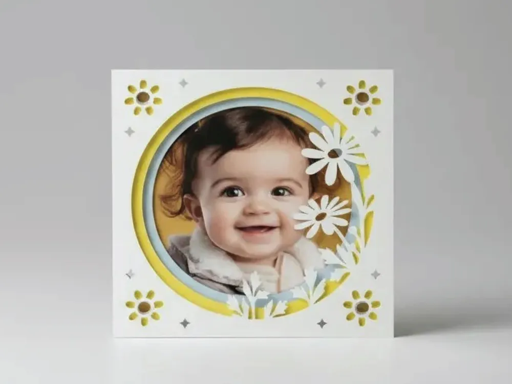 Daisy Flower 3D Frame - Free 3D Print Model - MakerWorld