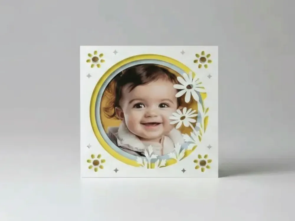 Daisy Flower 3D Frame - Free 3D Print Model - MakerWorld