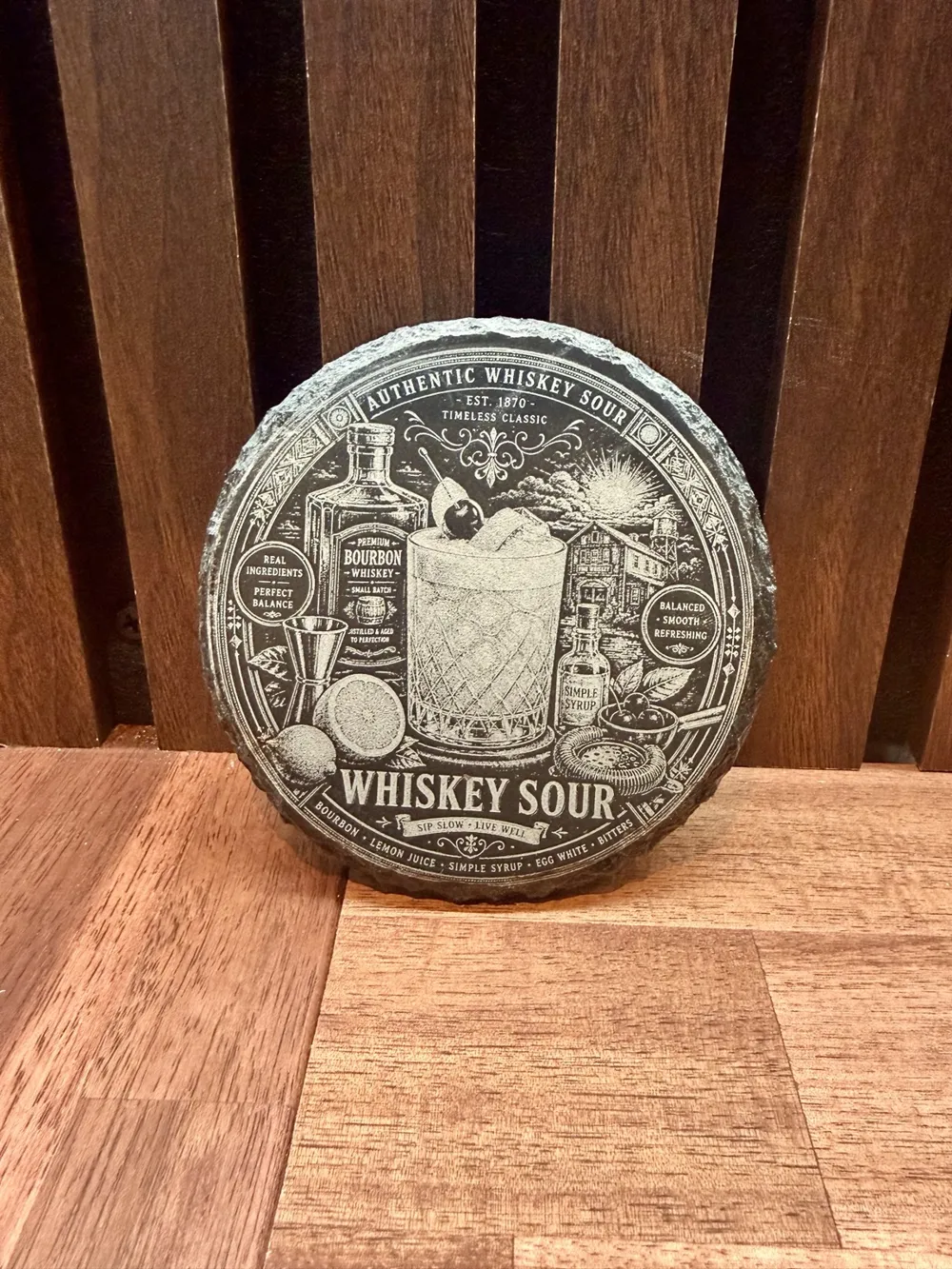 Whiskey Sour Coaster Design - Free 3D Print Model - MakerWorld
