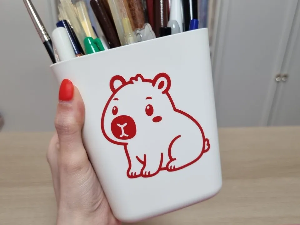 Cute Capybara Silhouette - Free 3D Print Model - MakerWorld