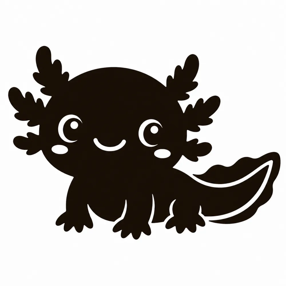 Cute Sea Creature Silhouette - Free 3D Print Model - MakerWorld
