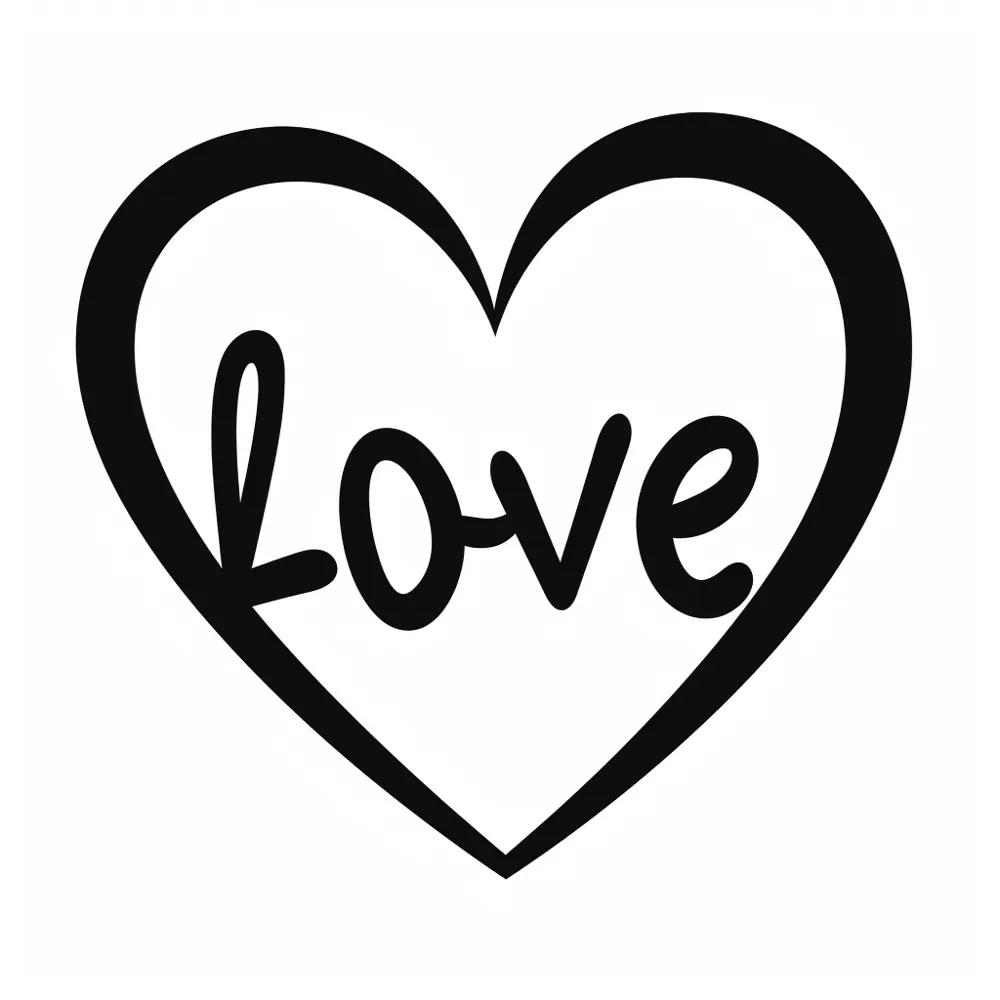 Love Heart Silhouette - Free 3D Print Model - MakerWorld