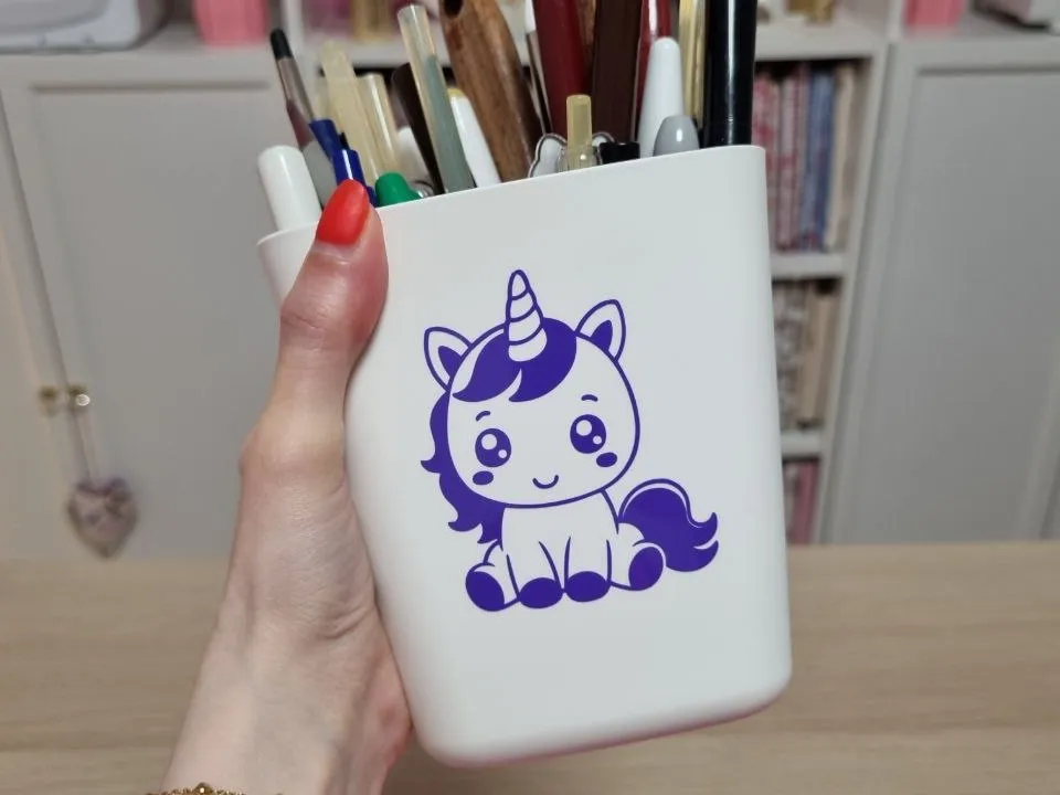 Kawaii Unicorn Silhouette - Free 3D Print Model - MakerWorld