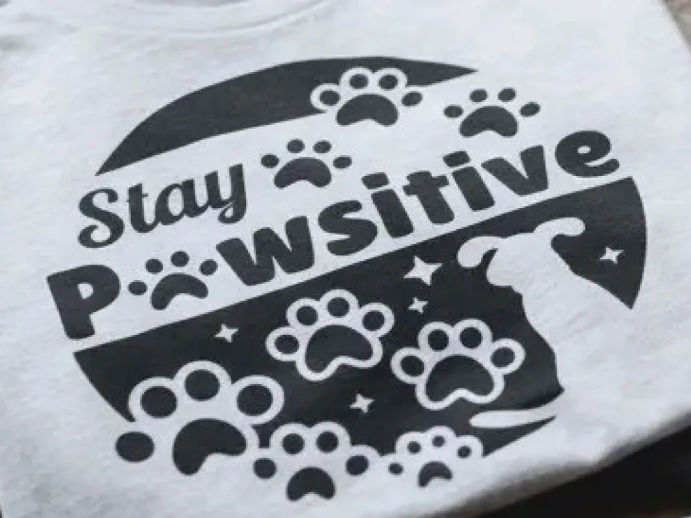 Stay Pawsitive, Dog Design - Free 3D Print Model - MakerWorld