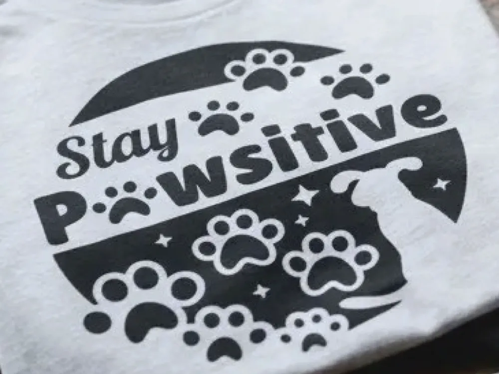 Stay Pawsitive, Dog Design - Free 3D Print Model - MakerWorld