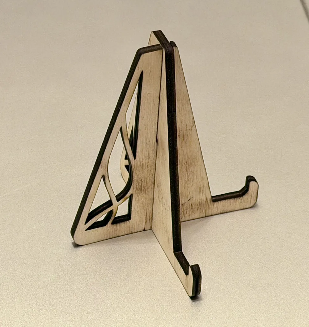 Suporte de Cavalete Dobrável para Exibição Cortado a Laser - Modelo ...