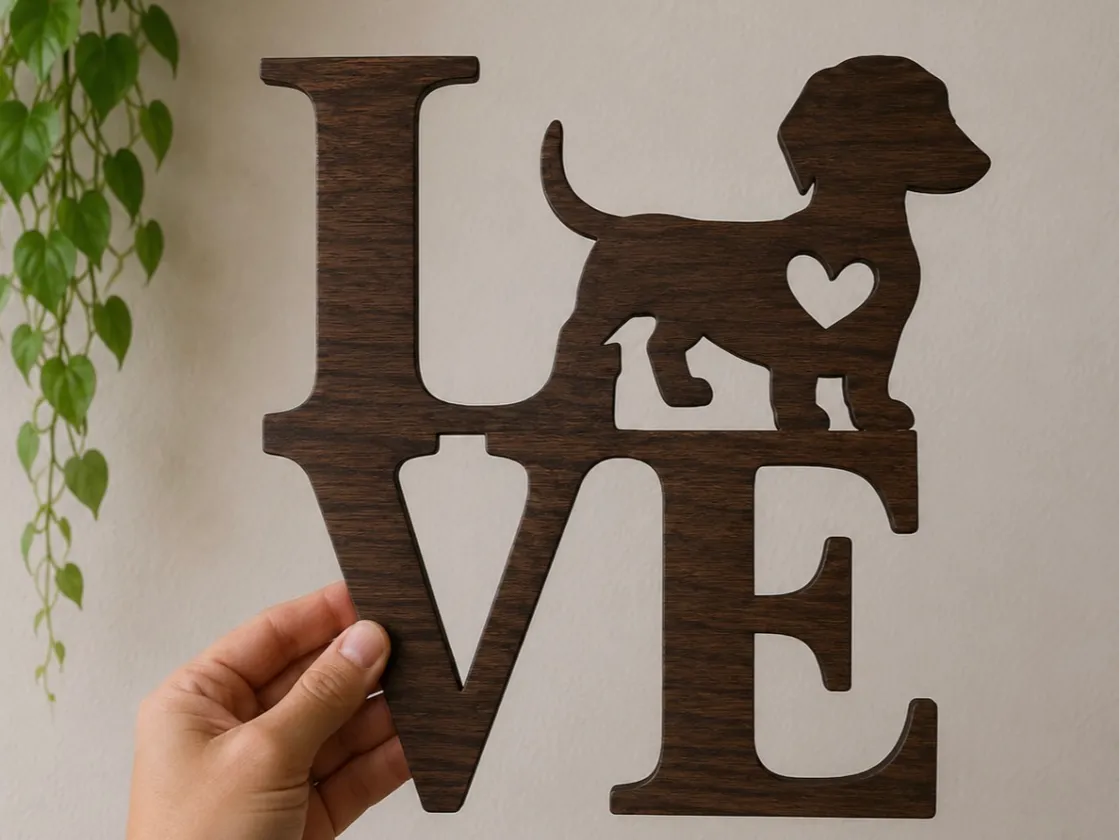 Dog Love - Free 3D Print Model - MakerWorld