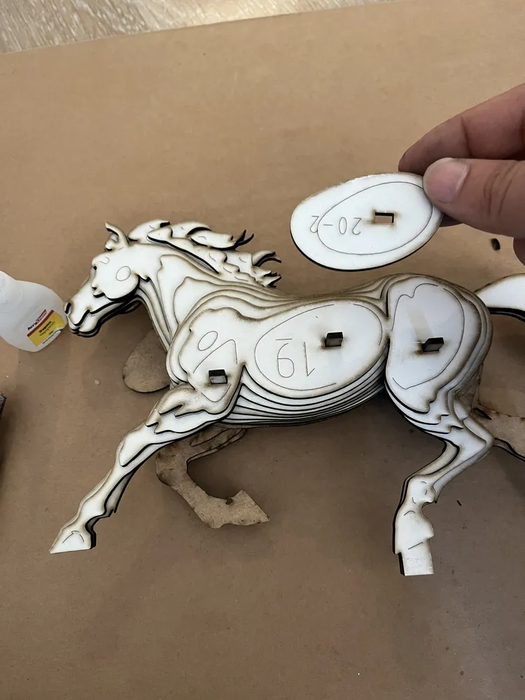 Layered Horse SVG DXF File – 3mm Wood Laser Cut - Free 3D Print Model ...