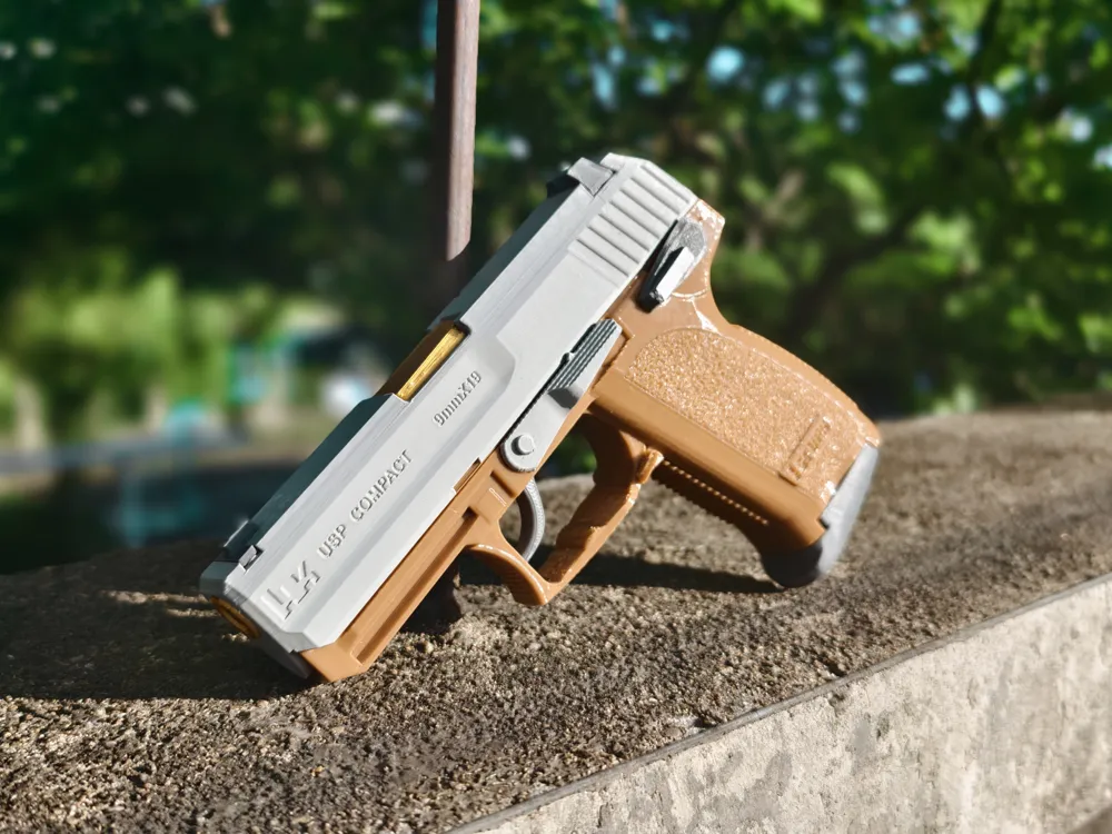 HK UPS compact 9mm Toy pistol - Free 3D Print Model - MakerWorld