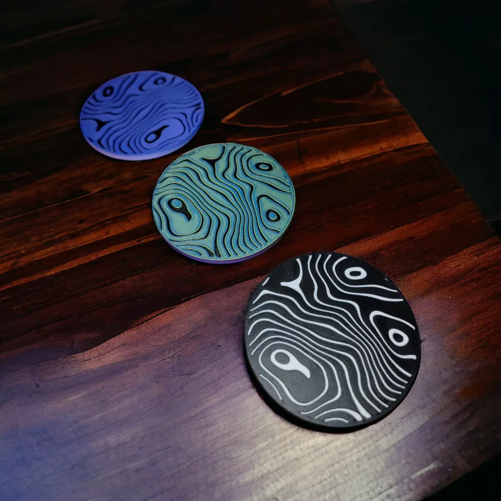 Trippy Lines Coaster by Mr Potato Sleeves MakerWorld: Download Free 3D ...
