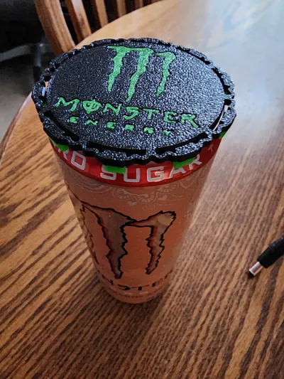 Monster Energy Can cap by ThunderPC - MakerWorld