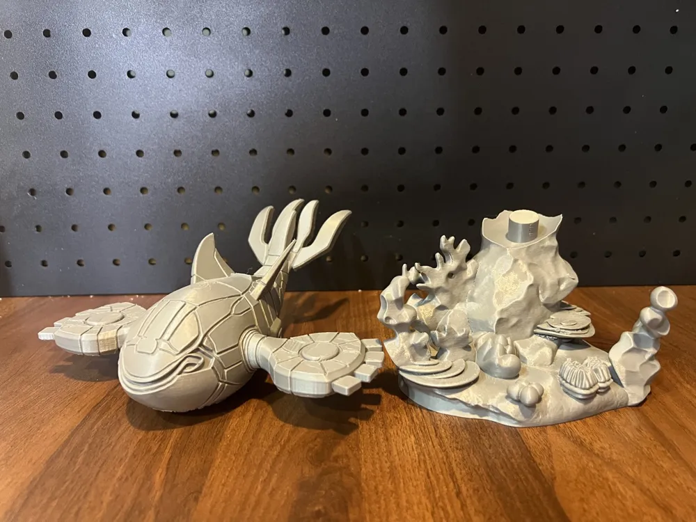Mecha Pokemon: Kyogre Statue & Ocean Base - Free 3D Print Model ...