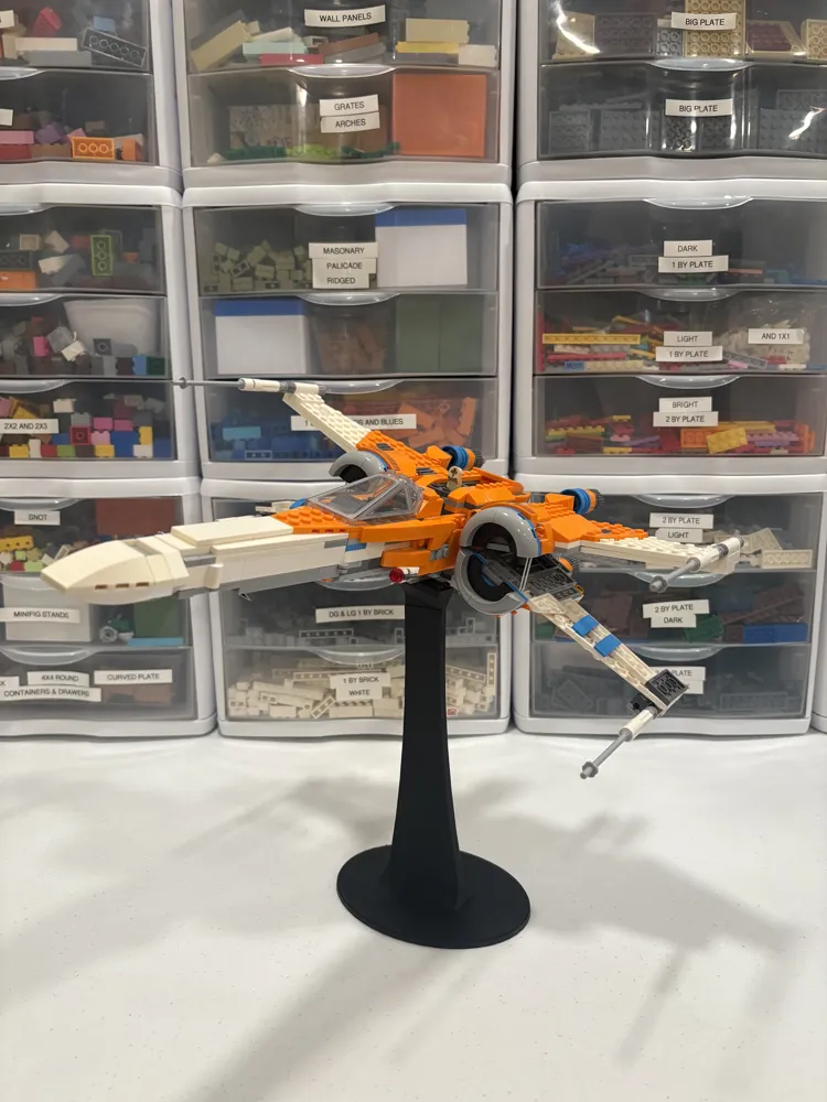 200 mm slanted building block ship display stand - Free 3D Print Model ...