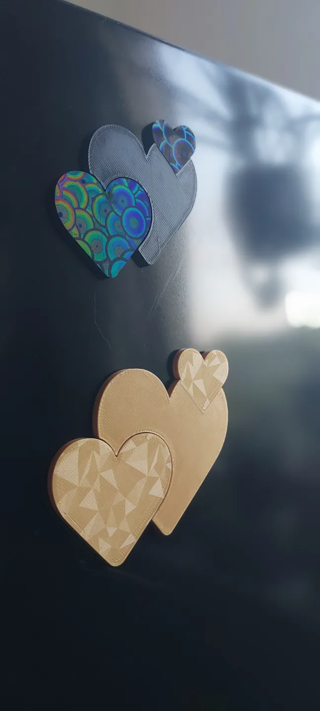 Triple Heart Magnets ♡ spread the love ♡ by Luzia - MakerWorld