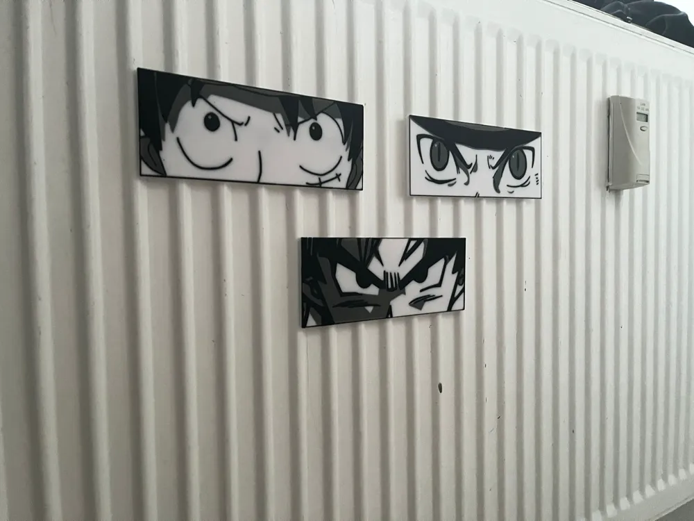 Anime Magnets: Goku, Luffy, and Naruto by Tarik77 - MakerWorld