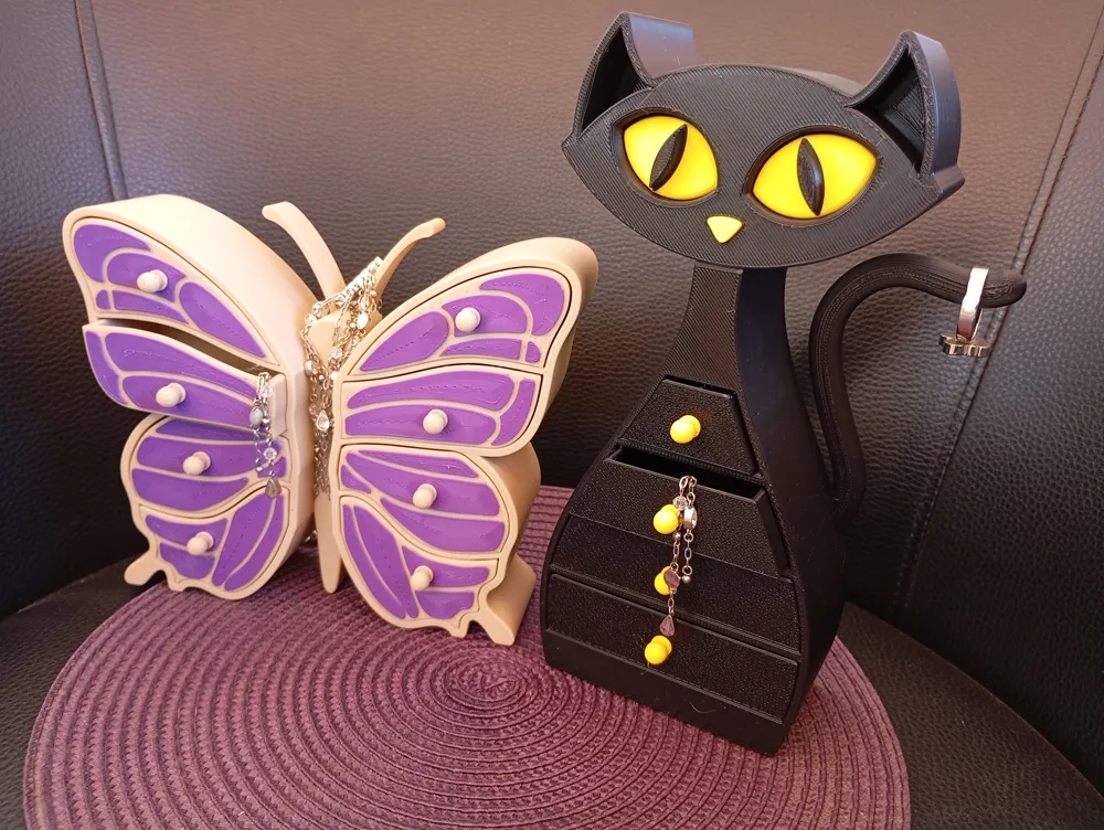 butterfly drawer jewelry box by orama3dvibes MakerWorld: Download Free ...