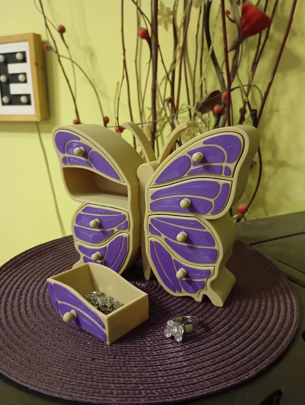 butterfly drawer jewelry box - Free 3D Print Model - MakerWorld