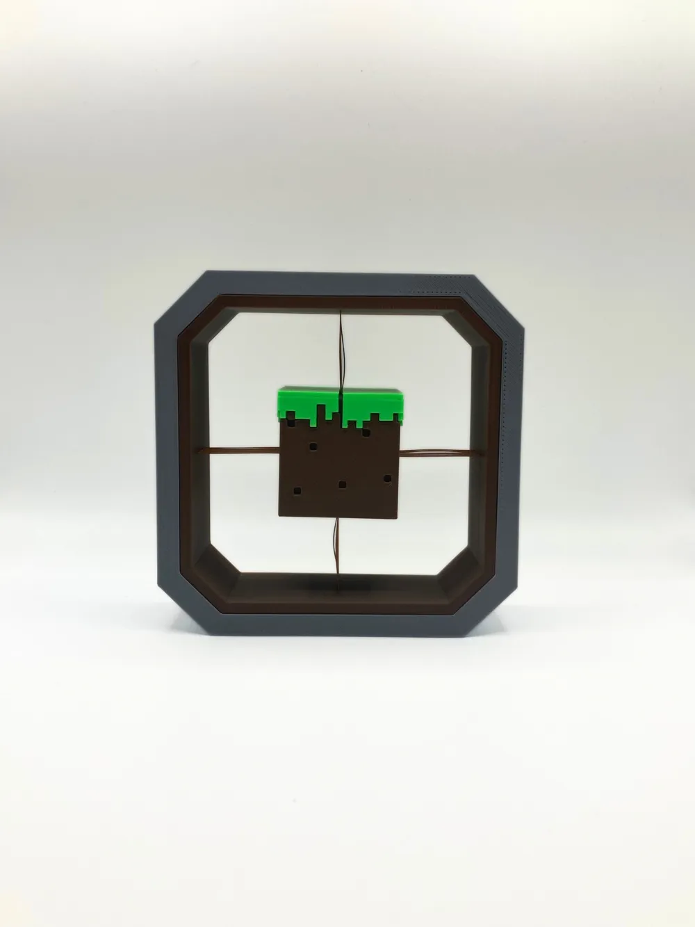 Suspended Minecraft Grass Block by AbyssalCactus - MakerWorld