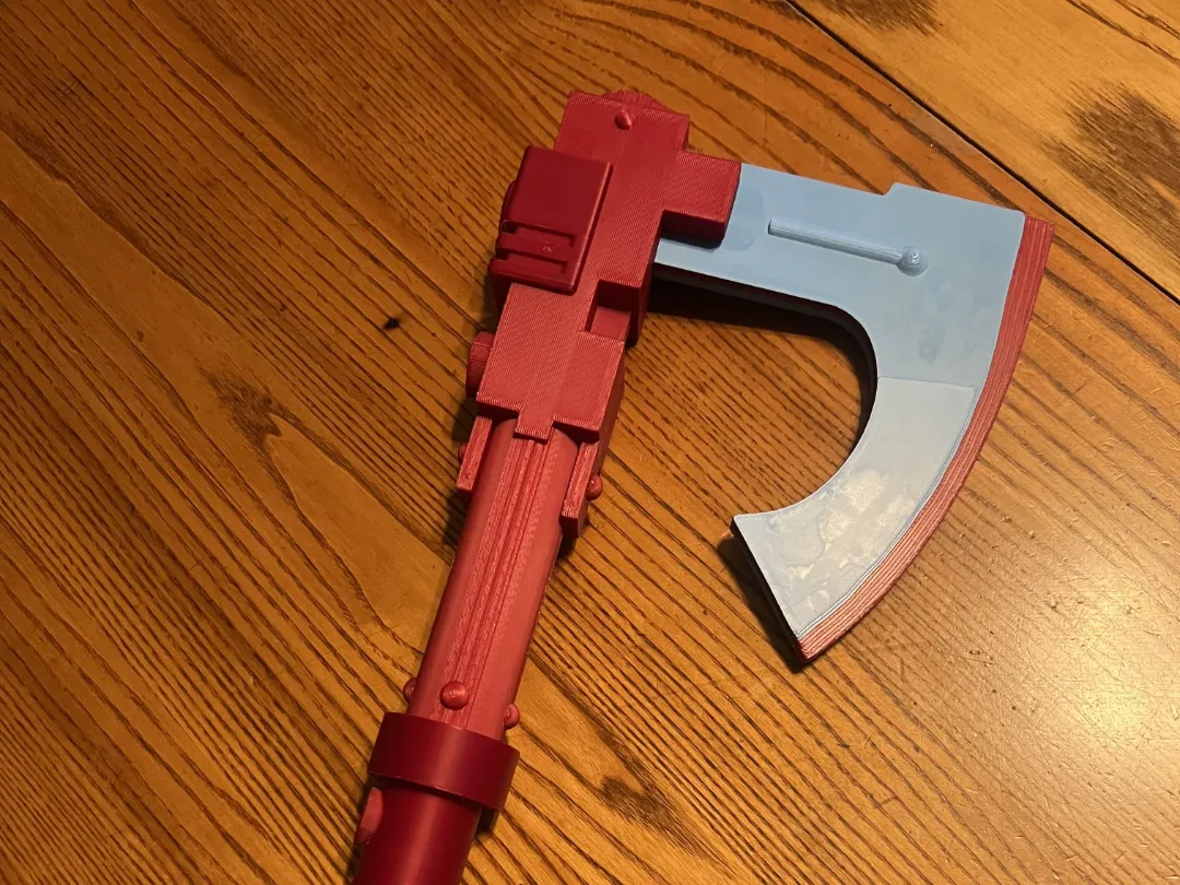GrimDark 40 thousand style Power Axe - Free 3D Print Model - MakerWorld