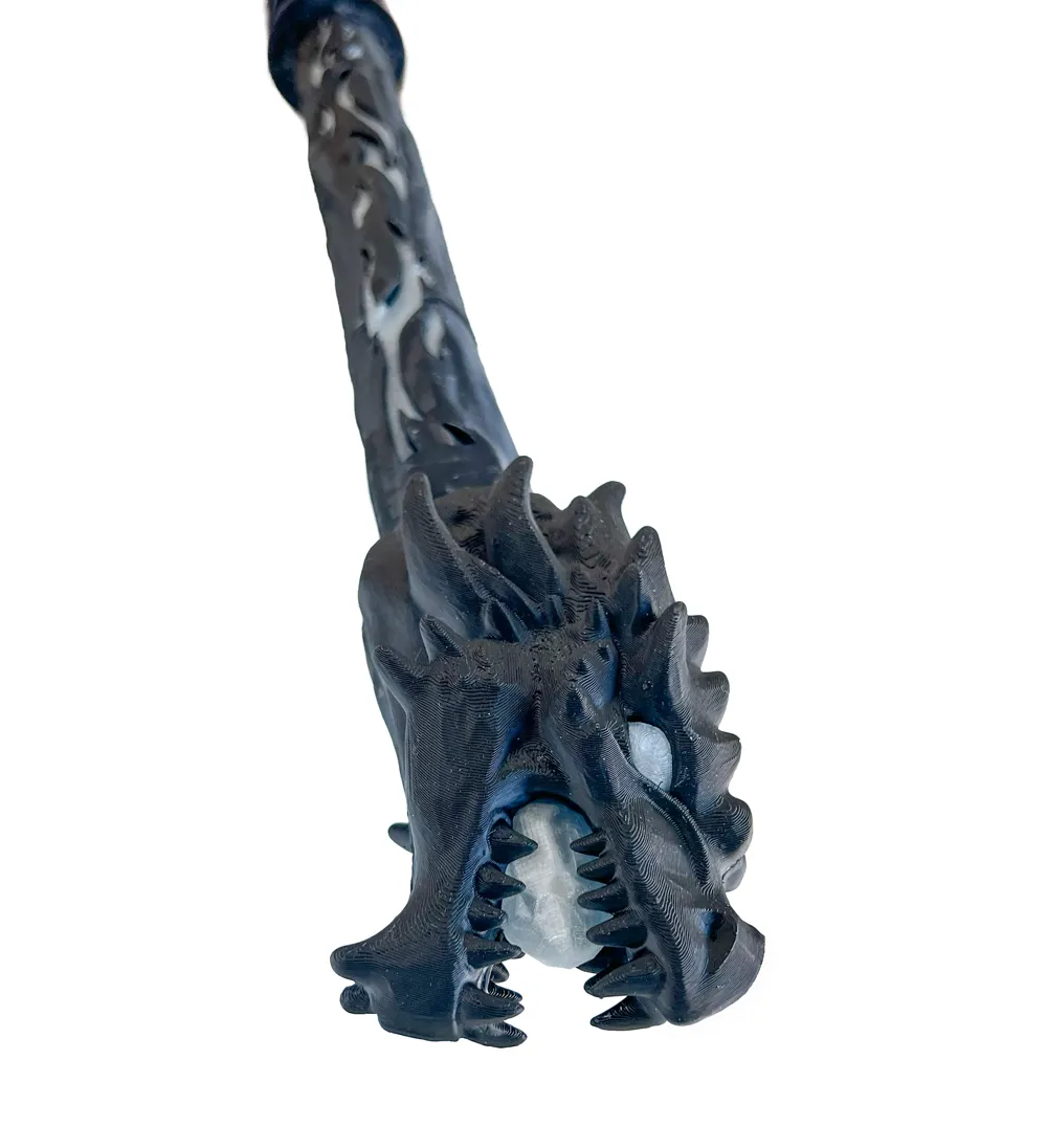The Dragon Lord's War Scepter ( LED Cosplay Prop ) - Free 3D Print ...
