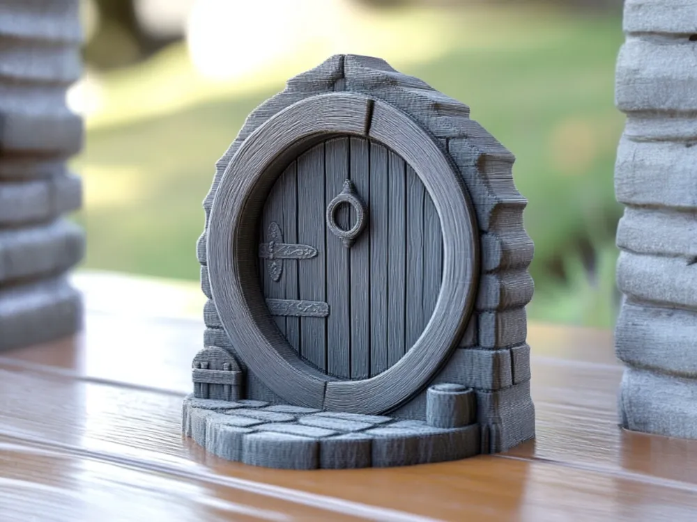 Hobbit House Door by Layered Studio MakerWorld: Download Free 3D Models