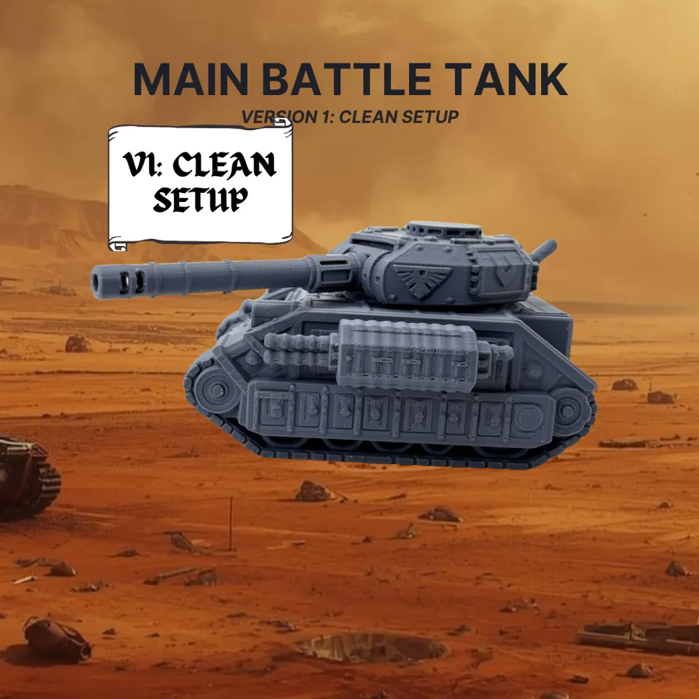 Devastator Main Battle Tank - Table top Wargame - Free 3D Print Model ...