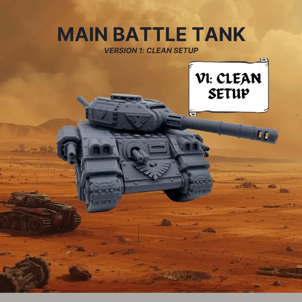 Devastator Main Battle Tank - Table top Wargame - Free 3D Print Model ...