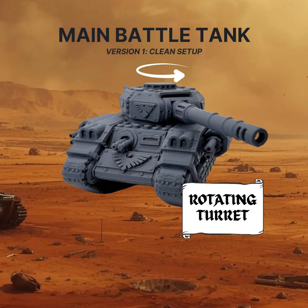 Imperial Devastator Tank - WH 40k inspired by MR_K MakerWorld: Download ...