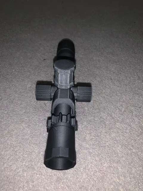 Nerf Sniper Scope Attachment by AidenTuaMakerWorld: Download Free 3D Models