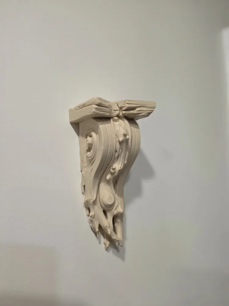 Driftwood Corbel - Wall Hang Shelf - Free 3D Print Model - MakerWorld