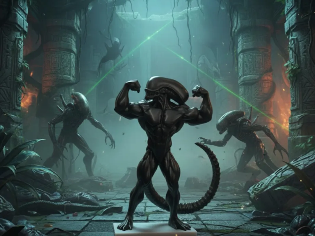 Muscle Arachnoid Alien|Predator | GYM Version - Free 3D Print Model ...